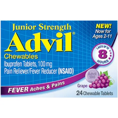 Advil, Chewable grape 24/BX | Dealmed Medical Supplies