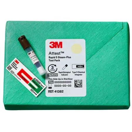 Biological Indicator Test Pack Attest Rapid 5 Steam Plus for Steam ...
