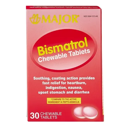 Bismatrol (Pepto Bismol) Chew Tab, 30/Ea | Dealmed Medical Supplies