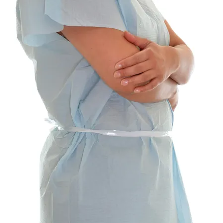 Gown Exam 30" x 42" 3-Ply T/P/T Blue, 50/Cs - Blue | Dealmed Medical ...