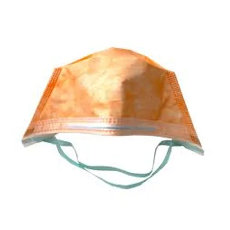 Face Mask Surgical N95 Respirator Flat-Fold Medium Orange, 50/Box ...