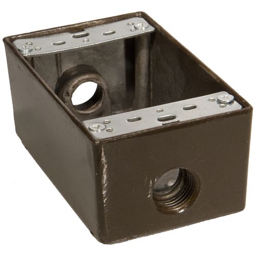 WP Box 3 1/2 in. Holes Gray