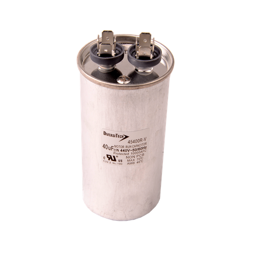 Mtr. Run Cap, Round, 40uf 440v