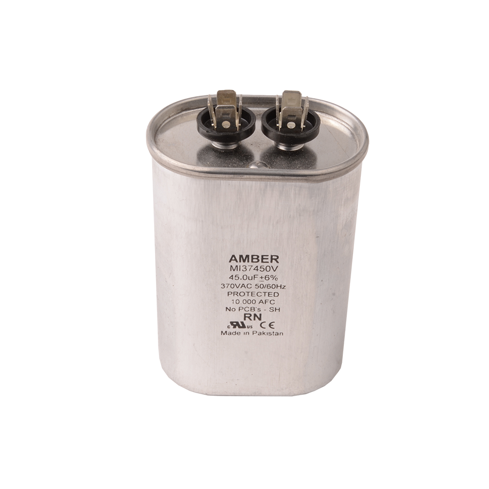 Mtr. Run Cap, Round, 45uf 370v