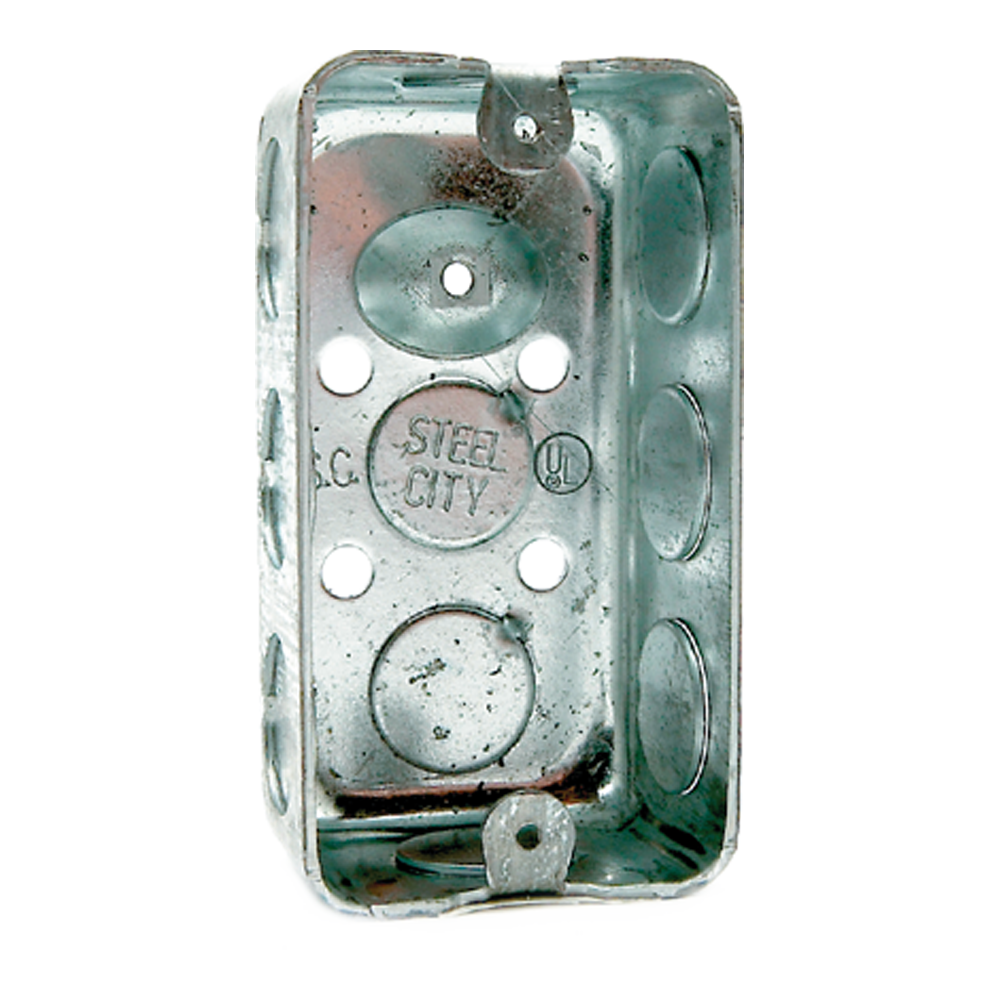 Utility Box, 1-1/2 Deep,1/2 KO