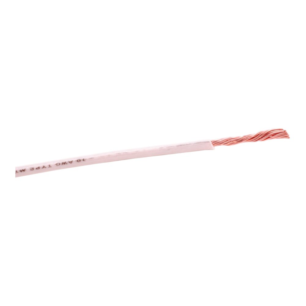 Hook up Wire, White 10ga 48ft