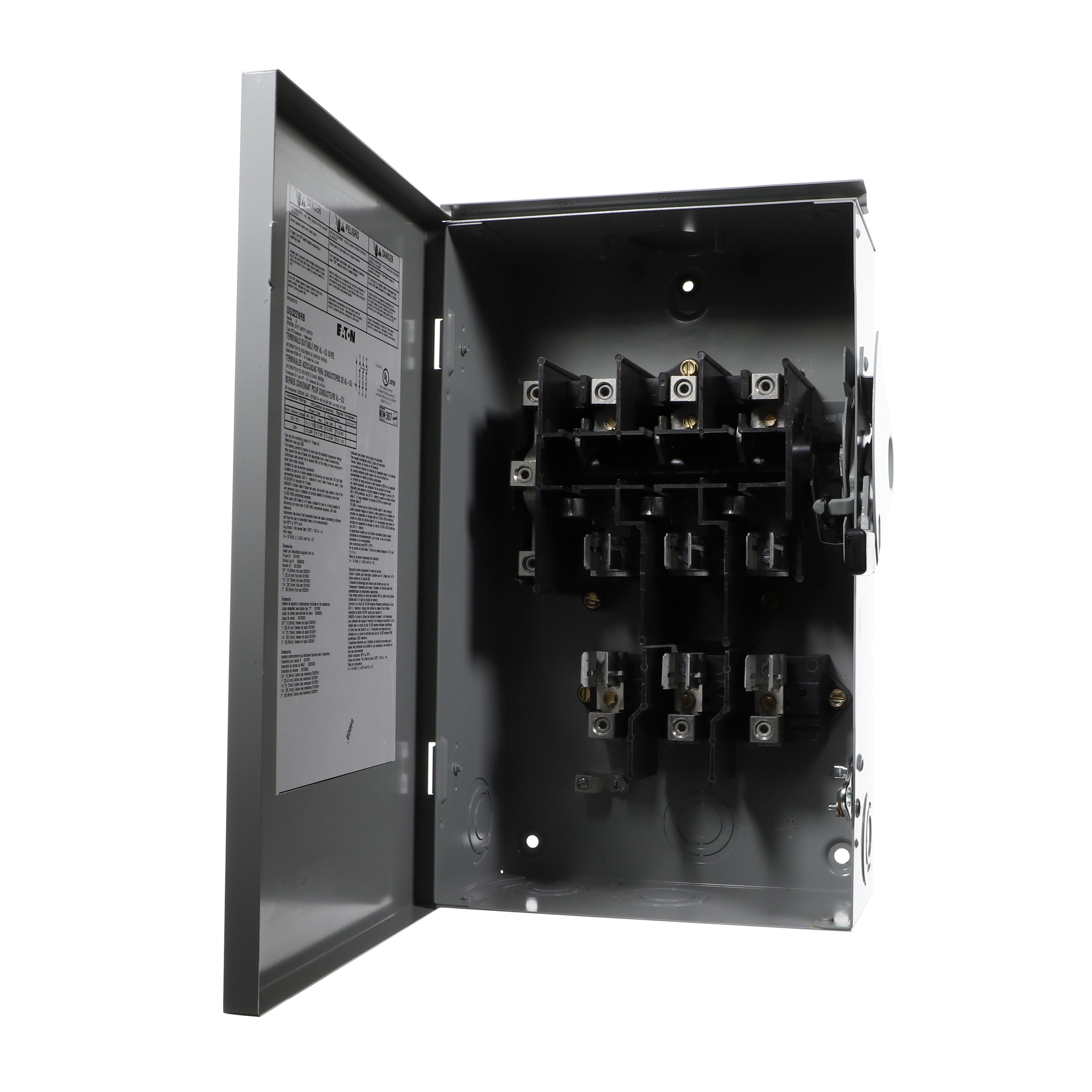 Disconnect, 3 Phase,F, 60 Amp